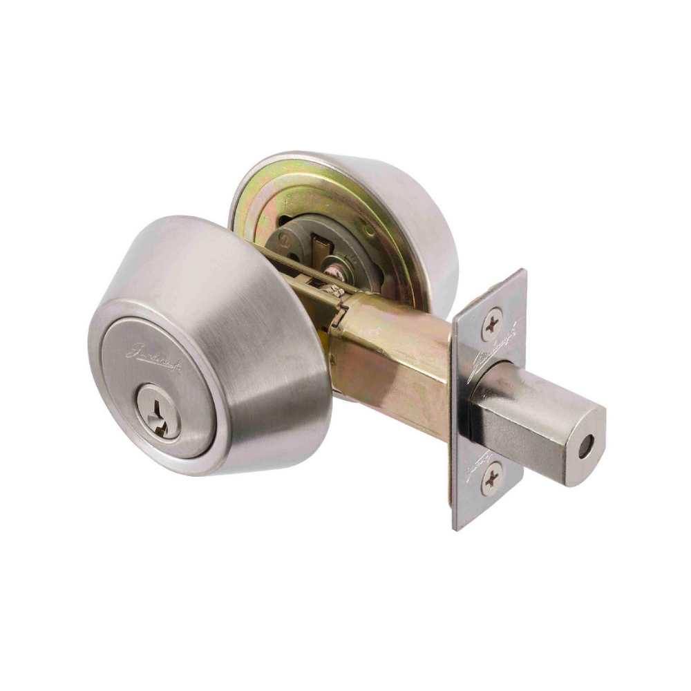 Gainsborough 550 Round Double Cylinder Deadbolt - Stainless Steel ...